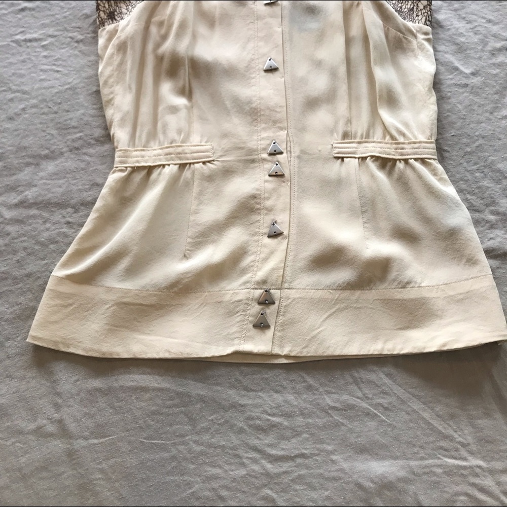 Rare Vena Cava Silk Cami Xs Cream - Gem